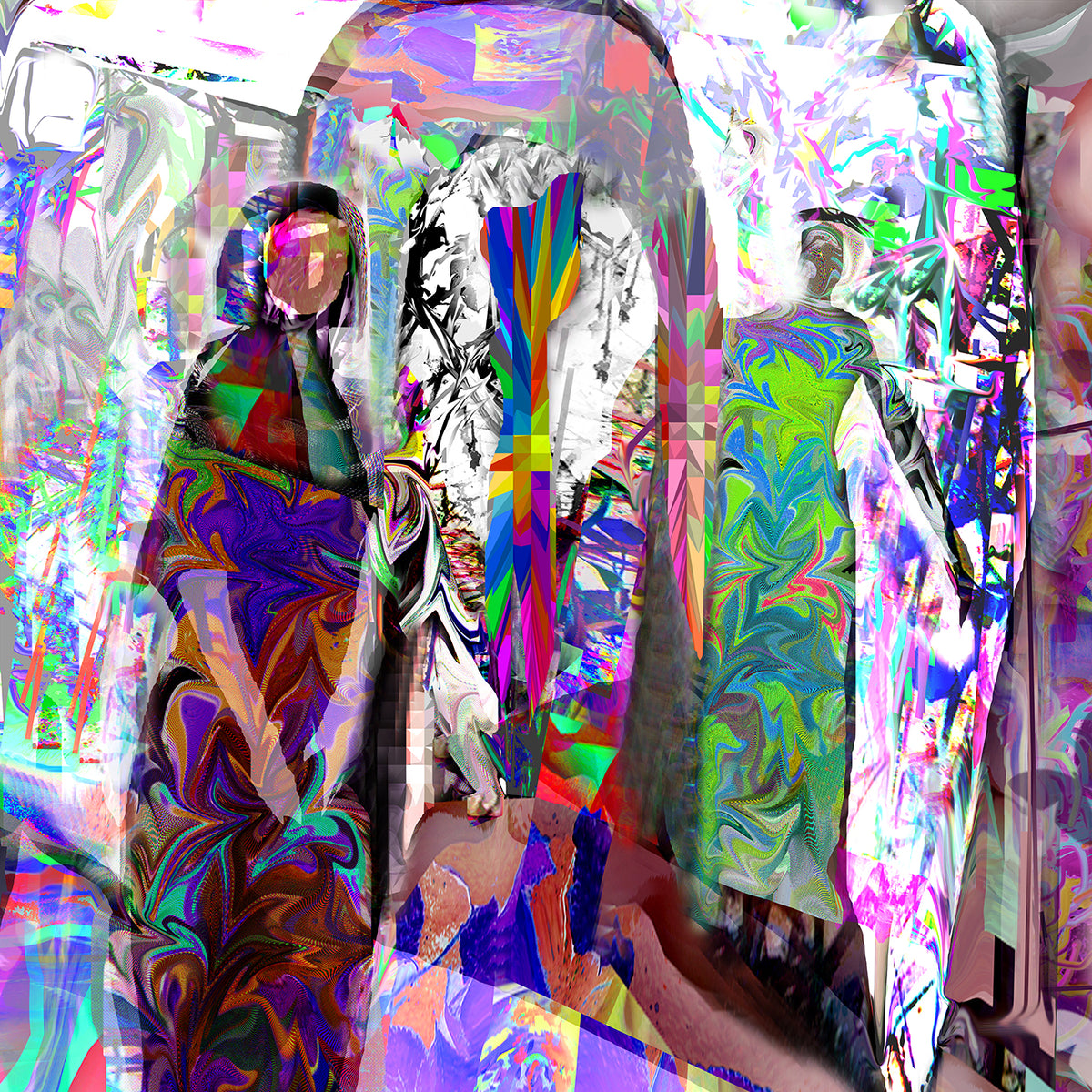 Maximalist Impressionism Colorful Art Print – Art by Deeling