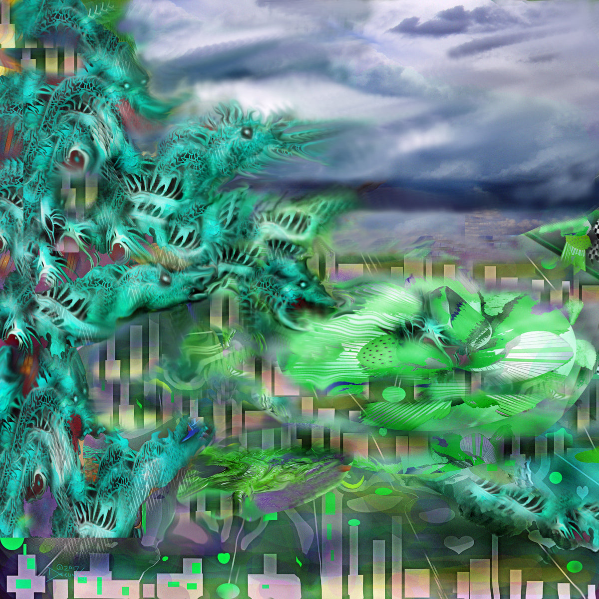 Moonshine Mayhem 2017 Fine Art Print – Art by Deeling