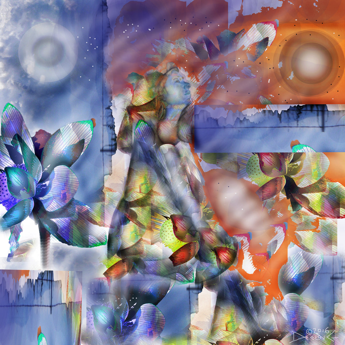 Night Sky 2016 Fine Art Print – Art by Deeling